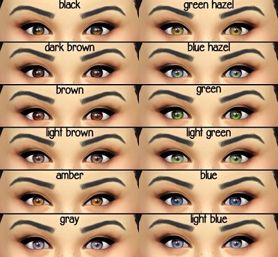 Default Replacement Eyes at Seventhecho » Sims 4 Updates