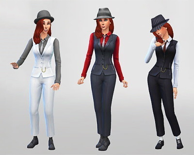 Mafioso Mob Boss suit 6 variants at SqquareSims » Sims 4 Updates