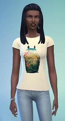 TOTORO T-SHIRTS by Fuyaya at Sims Artists » Sims 4 Updates