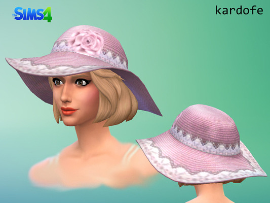 Sun hat by Kardofe at TSR » Sims 4 Updates