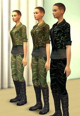 Military Woman by DarklyE. at Mod The Sims » Sims 4 Updates