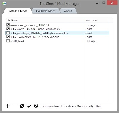 The Sims 4 Mod Manager by Raxdiam at Mod The Sims » Sims 4 Updates