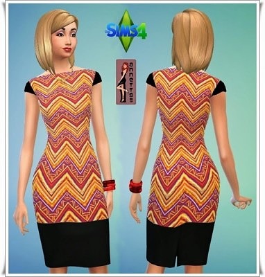 Aztec dresses at Annett’s Sims 4 Welt » Sims 4 Updates