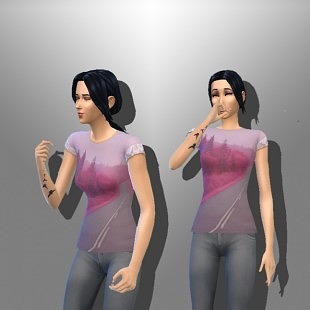 Skeleton Hand Tattoos by Pralinesims at TSR » Sims 4 Updates