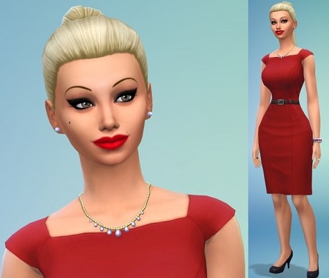 Celebrity Sim Pamela Anderson by PopulationSims at Sims 4 Caliente ...