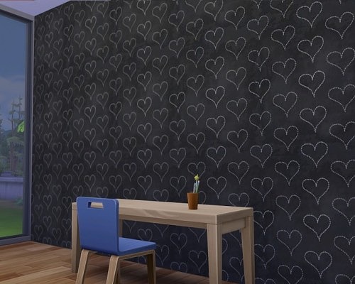 Chalkboard walls at Matt In Simblrland » Sims 4 Updates