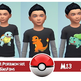 MP Male FUBU Collection Shirts by MartyP at TSR » Sims 4 Updates