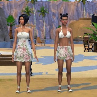 Keyhole Halter Top by ekinege at TSR » Sims 4 Updates