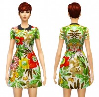 Peter Pan Collar dress part 1 at Sim4ny » Sims 4 Updates