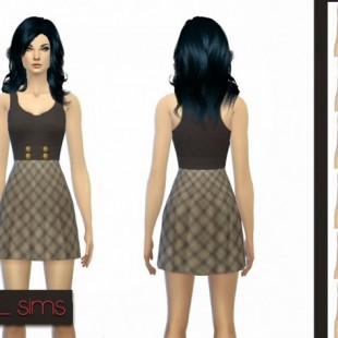 Brandy Dress by NataliMayhem at TSR » Sims 4 Updates