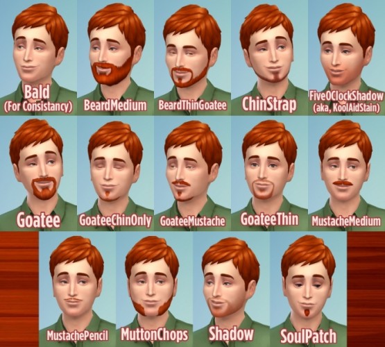 Ginger all male hairs by Caitie at Mod The Sims » Sims 4 Updates