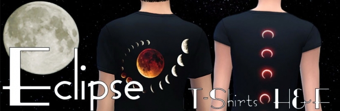 T-SHIRTS ECLIPSE by Delise at Sims Artists » Sims 4 Updates