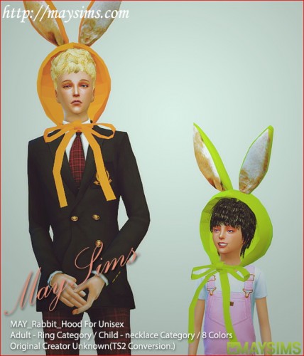 Rabbit hood at May Sims » Sims 4 Updates