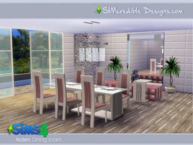 Arden Dining Room by SIMcredible! at TSR » Sims 4 Updates
