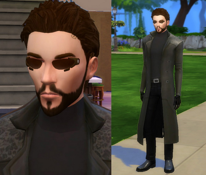 Adam Jensen: Deus Ex in TS4 by Esmeralda at Mod The Sims » Sims 4 Updates