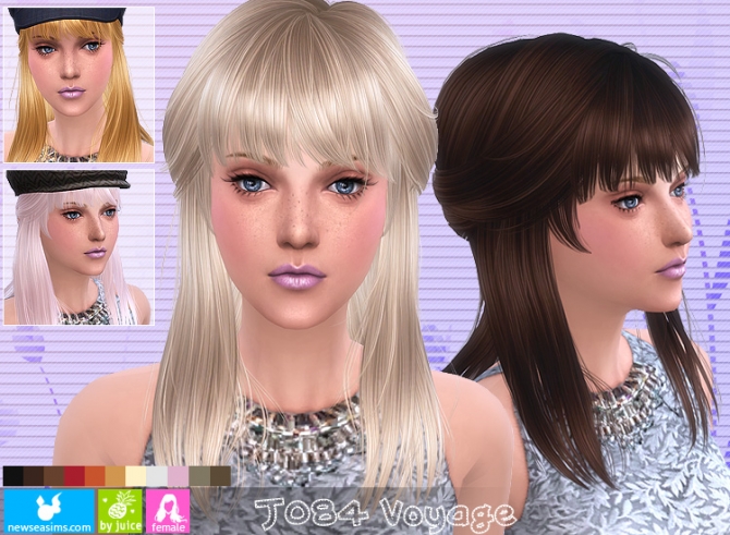 J084 Voyage hair (Pay) at Newsea Sims 4 » Sims 4 Updates