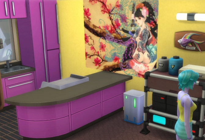 Anime Poster 2 Sets at Leander Belgraves » Sims 4 Updates