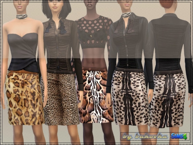 Skirt Predatoress at Bukovka » Sims 4 Updates