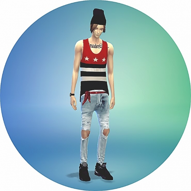 Scarf belt & sagging pants at Marigold » Sims 4 Updates