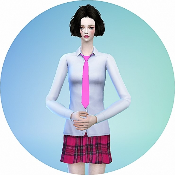 Female necktie tight version at Marigold » Sims 4 Updates