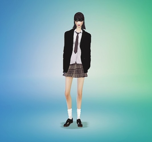 Female necktie tight version at Marigold » Sims 4 Updates