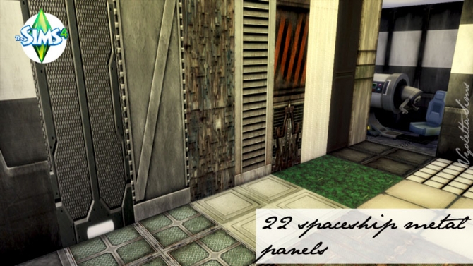 22 walls Spaceship styles at Mandarina’s Sim World » Sims 4 Updates