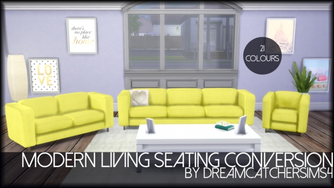 Modern Seating Conversions at DreamCatcherSims4 » Sims 4 Updates