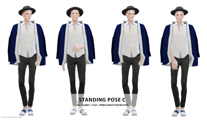 STANDING POSE C, CL CAS&PLAY at HESS » Sims 4 Updates