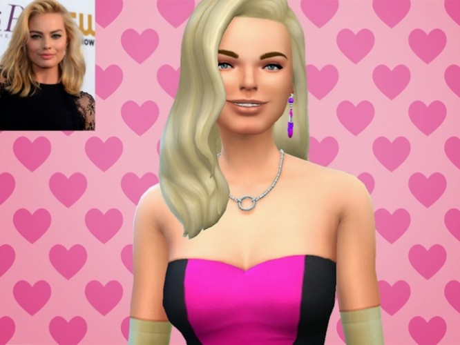 Margot Robbie by squarepeg56 at Sims and Just Stuff » Sims 4 Updates