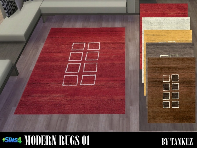 Modern Rugs 01 at Tankuz Sims4 » Sims 4 Updates