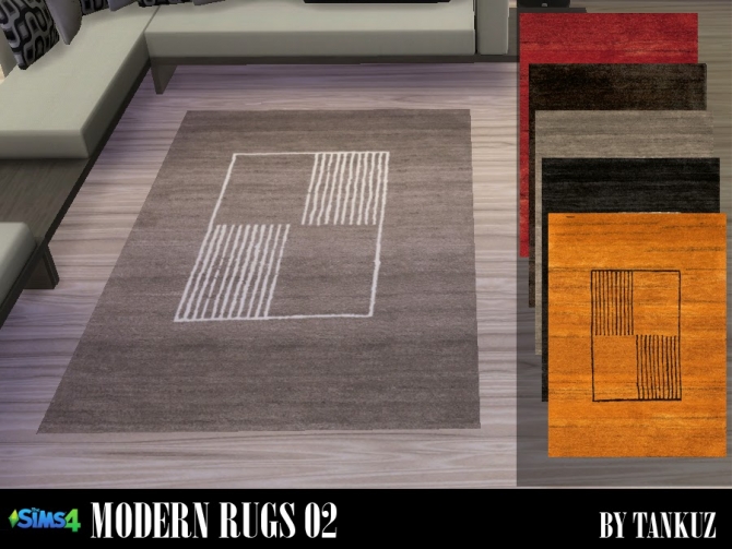 Modern Rugs 02 at Tankuz Sims4 » Sims 4 Updates