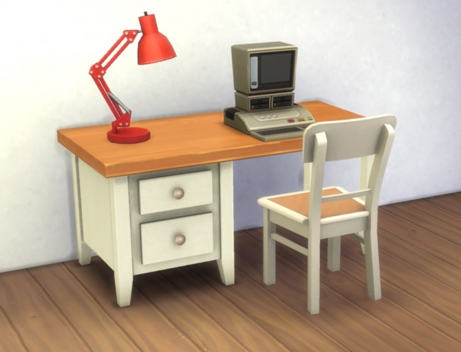 Boring Desk by plasticbox at Mod The Sims » Sims 4 Updates