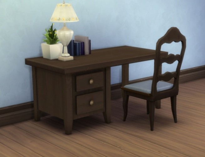 Boring Desk by plasticbox at Mod The Sims » Sims 4 Updates