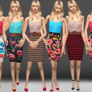 CHLOE Wrap Top by Cleotopia at TSR » Sims 4 Updates