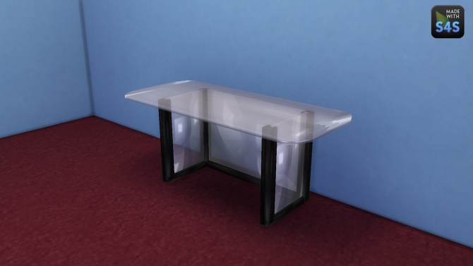 N glass desk by necrodog at Mod The Sims » Sims 4 Updates