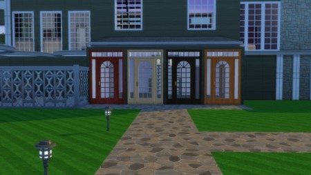 Colonial Door by AdonisPluto at Mod The Sims » Sims 4 Updates