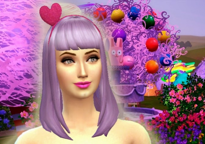 Katy Perry Sweet World Hair + Acessory at My Stuff » Sims 4 Updates