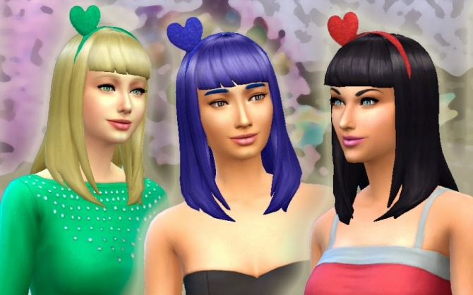 Katy Perry Sweet World Hair + Acessory at My Stuff » Sims 4 Updates