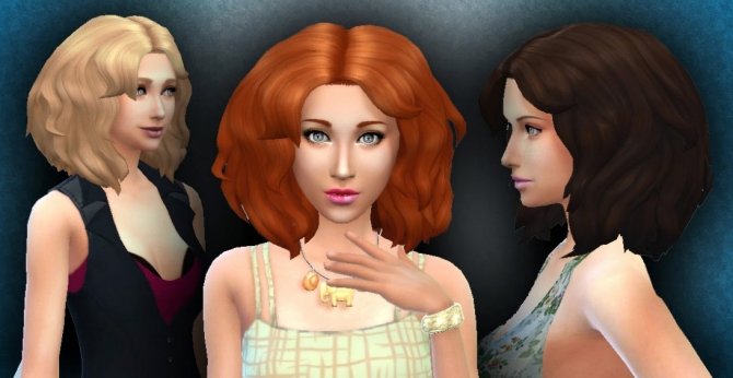 Medium Messy Hair at My Stuff » Sims 4 Updates
