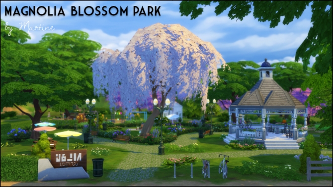 Magnolia Blossom Park at Martine’s Simblr » Sims 4 Updates