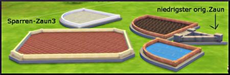 Rafters fence by Christine1000 at Sims Marktplatz » Sims 4 Updates