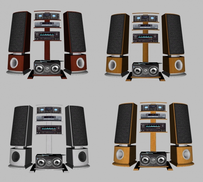 Soma AudioGeek Tower System by AdonisPluto at Mod The Sims » Sims 4 Updates
