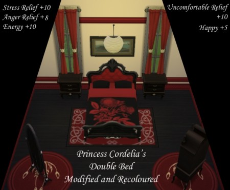 Princess Cordelia's Double Bed edit by Simmiller at Mod The Sims » Sims ...