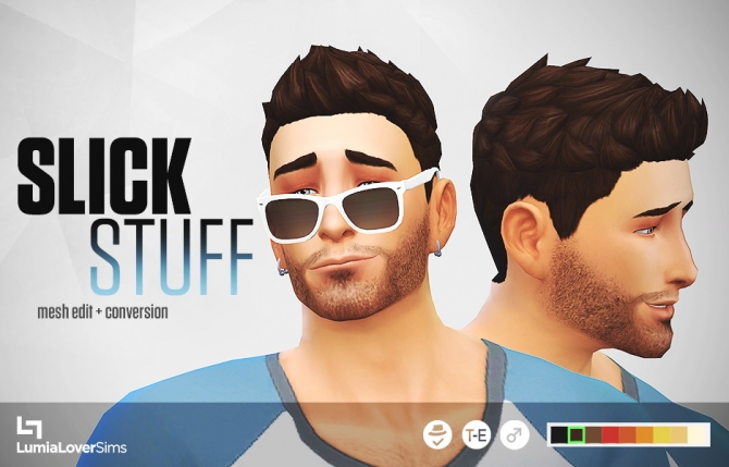 Slick stuff hair edit at LumiaLover Sims » Sims 4 Updates