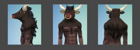 Minotaur set at Untraditional NERD » Sims 4 Updates
