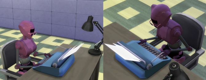 Vintage Typewriter (Functions as computer) by Esmeralda at Mod The Sims ...