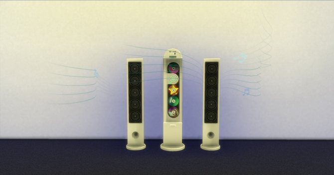 Wall Tune Audio Sytem by AdonisPluto at Mod The Sims » Sims 4 Updates