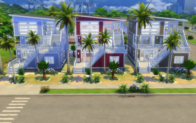 Beach Condos by silverwolf_6677 at Mod The Sims » Sims 4 Updates