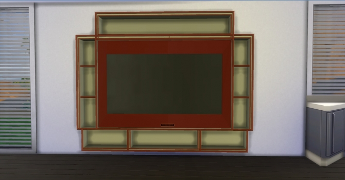 Simple Wall Tv by AdonisPluto at Mod The Sims » Sims 4 Updates