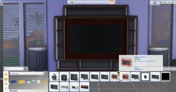 Simsung Hd 4k Curved Tv By Sim4fun At Sims Fans Sims 4